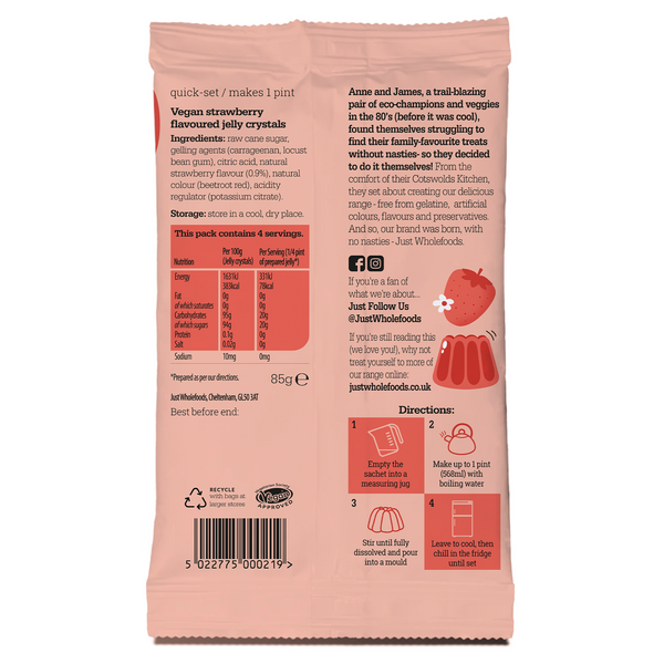 Vegan Strawberry Jelly – Just Wholefoods